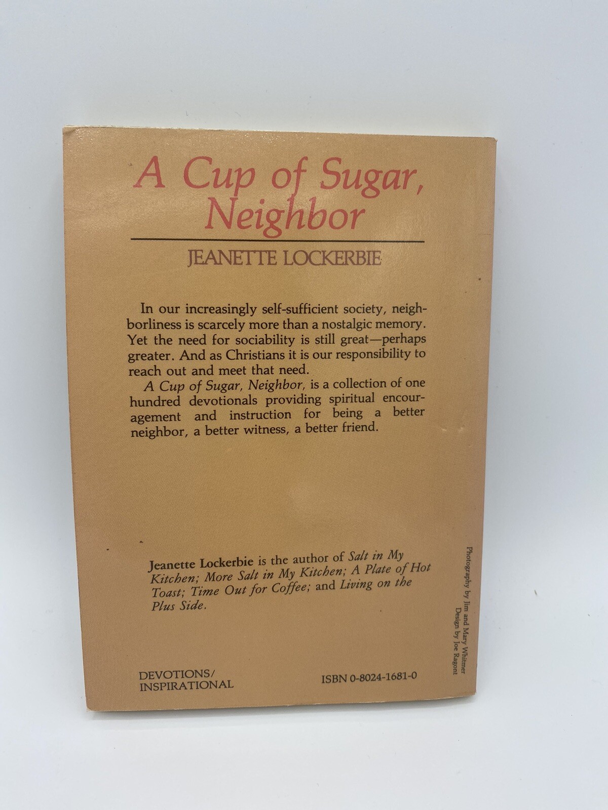 A Cup of Sugar, Neighbor by Jeanette Lockerbie | eBay