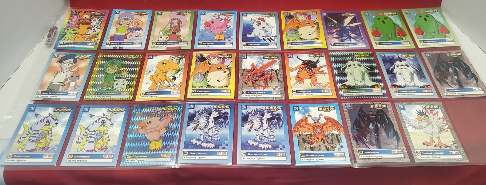 Digimon Cards (1999-2000) Lot of 26 cards, with Holo/Foil cards 4 ...