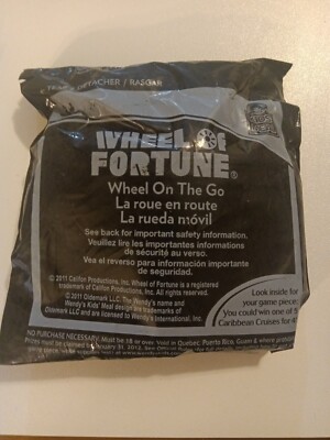 Wendy's Wheel Of Fortune Wheel On The Go Fast Food Toy Sealed | eBay