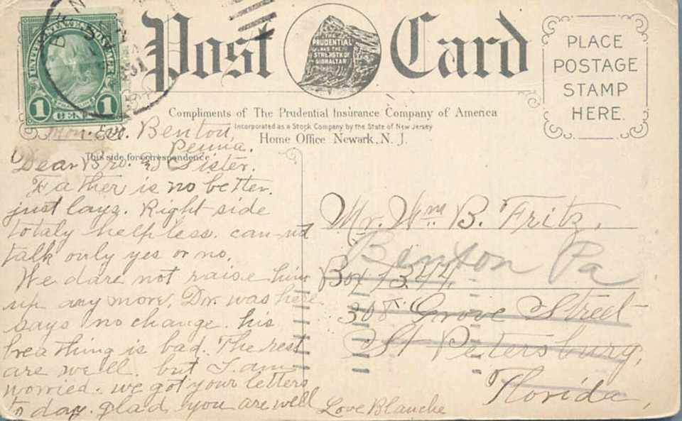Rock of Gibraltar Prudential Life Insurance 1931 Postcard Z | eBay