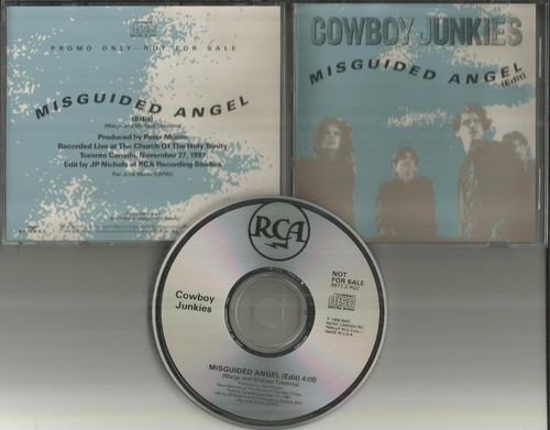 COWBOY JUNKIES Misguided Angel w/ RARE EDIT PROMO Radio DJ CD Single ...