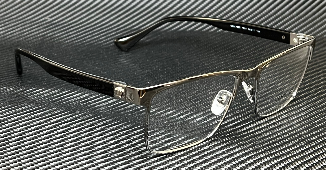 VERSACE VE1285 1001 Gunmetal Men's 56 mm Large Eyeglasses | eBay