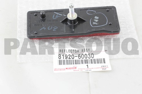8192060030 Genuine Toyota REFLECTOR ASSY, REFLEX, LH 81920-60030 | eBay