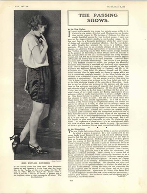 1922 Miss Phyllis Monkman Excellent Dancer Nellie Melba Marie Tempest ...