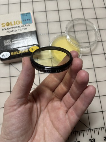 Soligor Light Yellow Lens Filter 48mm K1 Made In Japan With Case ...