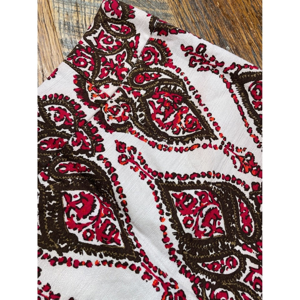 Merona Women's White Red Brown Ikat Print Mini Skirt Size 2 | eBay
