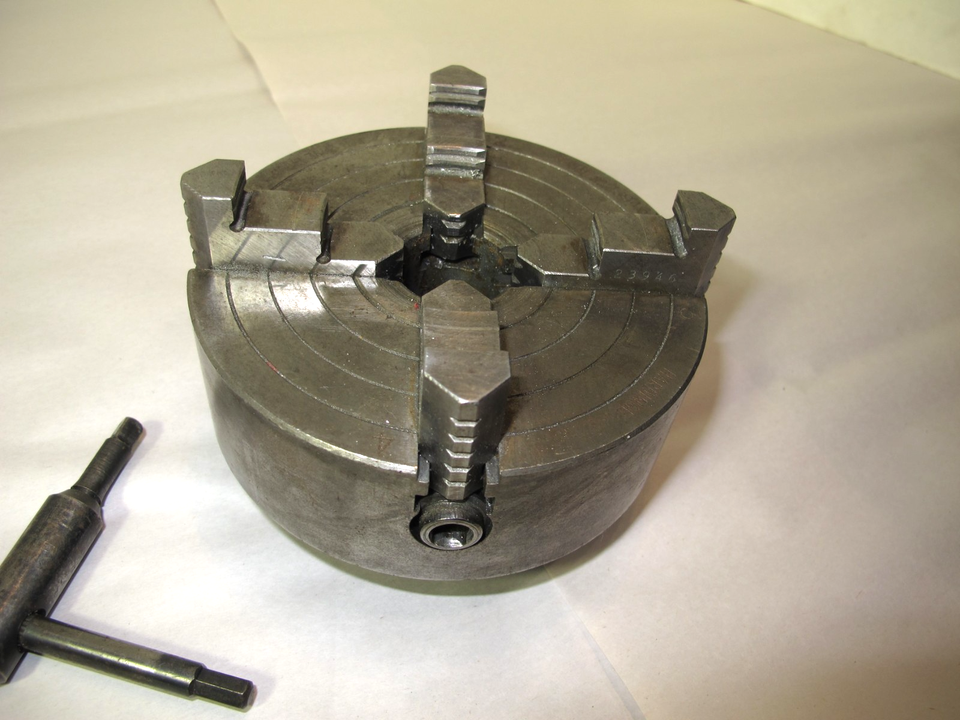 Hardinge 5" 4-Jaw Independant Lathe Chuck with Reversible Jaws Hardinge ...