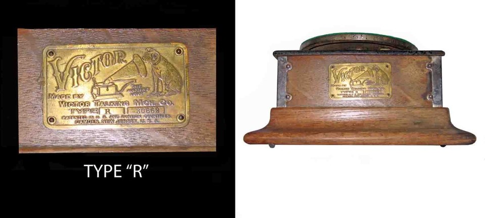c1904 VICTOR Type "R" (Royal) OUTSIDE HORN PHONOGRAPH Base FOR PARTS ...