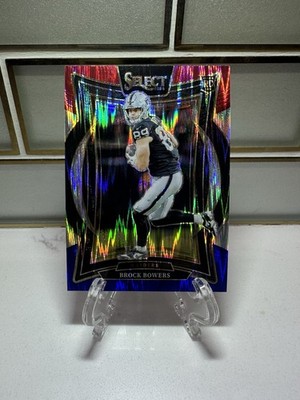 2024 Panini Select - Concourse Brock Bowers #31 Red & Blue Shock Prizm ...