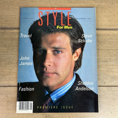 In Style For Men Magazine PREMIERE ISSUE November 1984 John James | eBay
