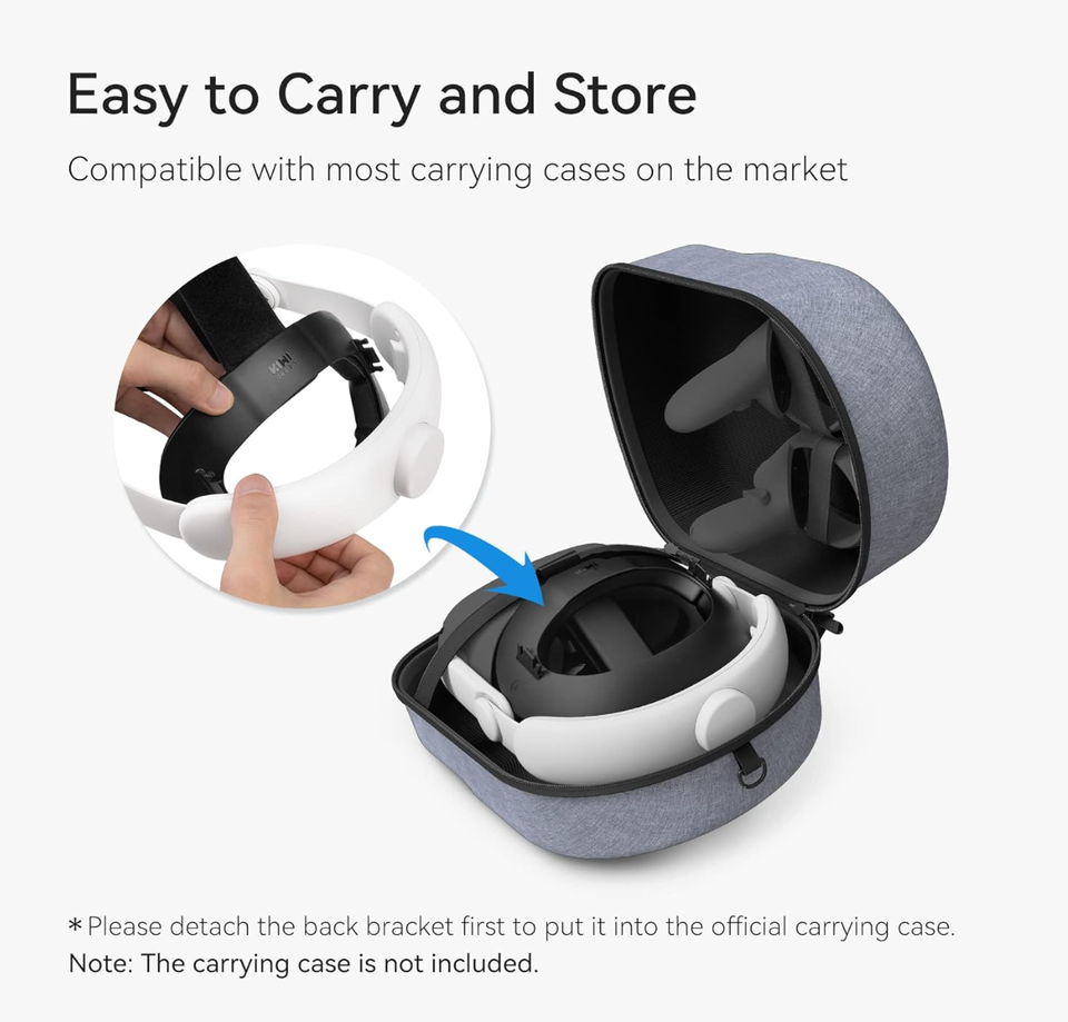 KIWI design Comfort Head Strap Accessories Compatible with Oculus/Meta ...