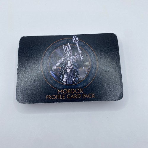 MESBG Mordor Profile Card Pack - Lord Of The Rings - Games Workshop ...