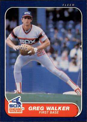 Greg Walker #219 1986 Fleer | eBay
