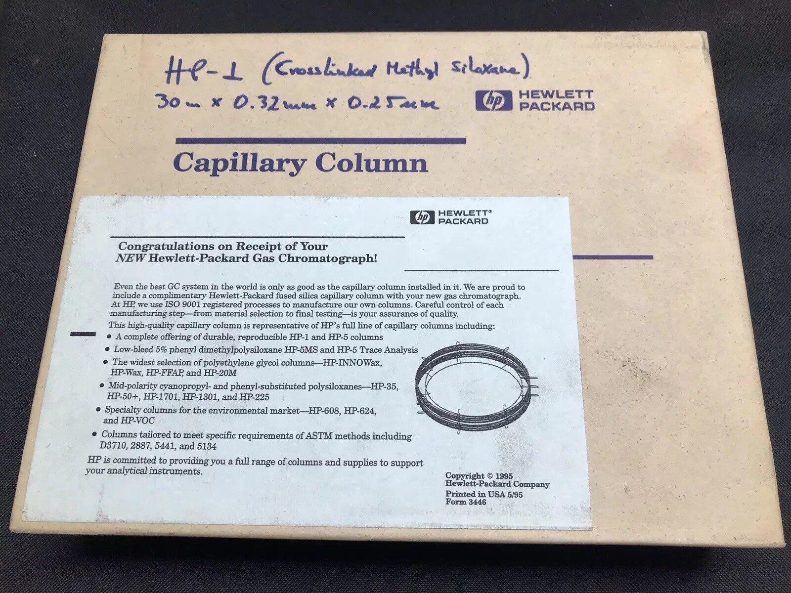 Hewlett Packard HP Agilent HP-1 GC Capillary Column - 19091Z-413 | eBay UK