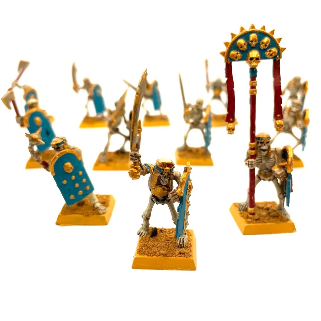 Tomb Kings Skeleton Warriors 12 Painted Miniatures Undead | eBay