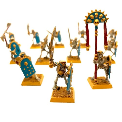 Tomb Kings Skeleton Warriors 12 Painted Miniatures Undead | eBay