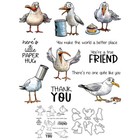 Silly Seagull True Friend Metal Cutting Dies Clear Stamps Scrapbooking ...