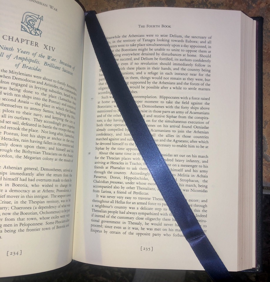 Thucydides THE PELOPONNESIAN WAR Franklin Library Great Books 1978 Ltd ...