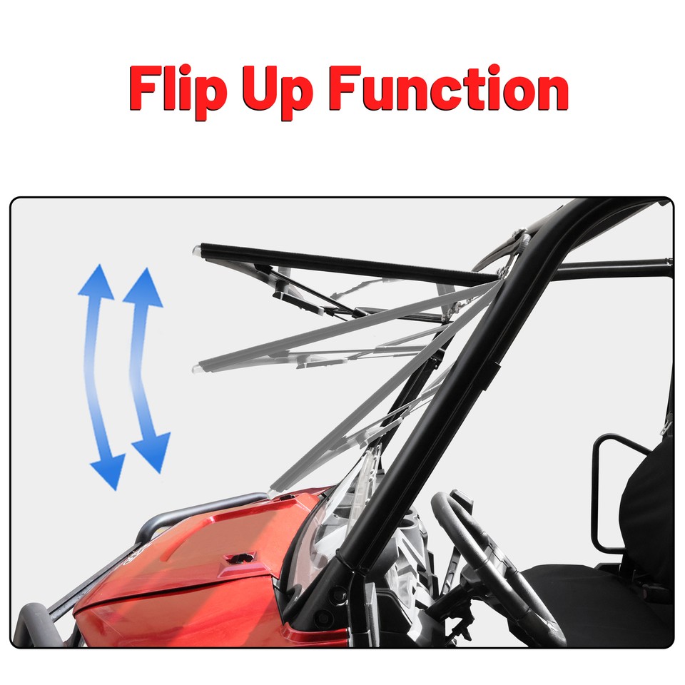 For Ranger 1000/ Crew 1000 2020-2026 Scratch Resistant Front Flip up ...