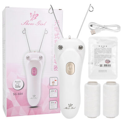 Face Body Hair Threader Removal Threading Facial Epilator Hair Removal ...
