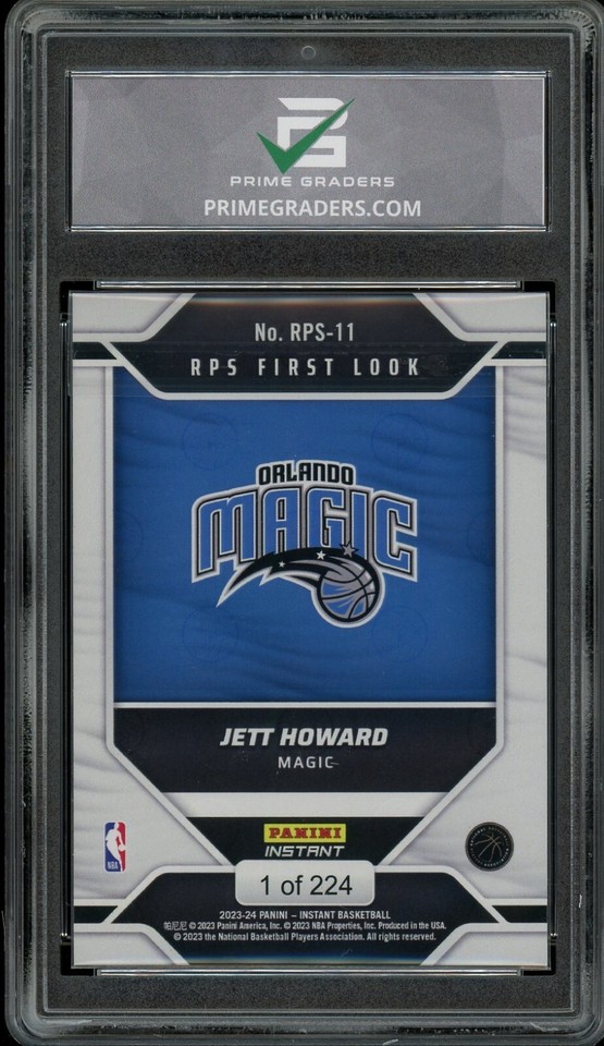 2023 Panini Instant #RPS-11 Jett Howard GRADED 10 GEM Mint Rookie Card ...