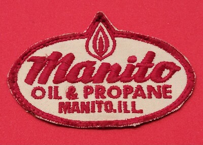 VINTAGE MANITO OIL & PROPANE MANITO ILLINOIS PATCH | eBay