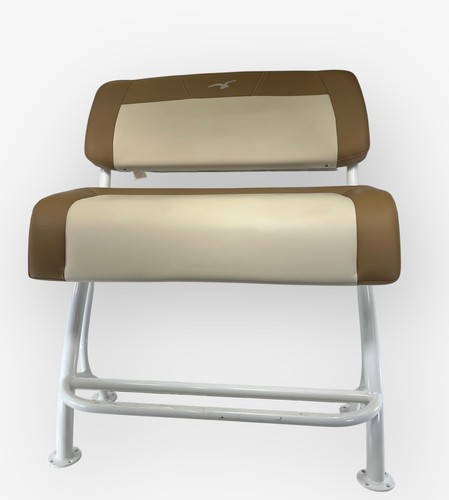 Boat Leaning Post / Helm Seat Bench, w/ Backrest and Rod Holders ...