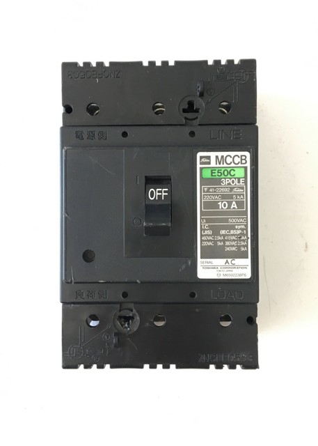 Toshiba MCCB E50C 3 Pole 10a for sale online | eBay