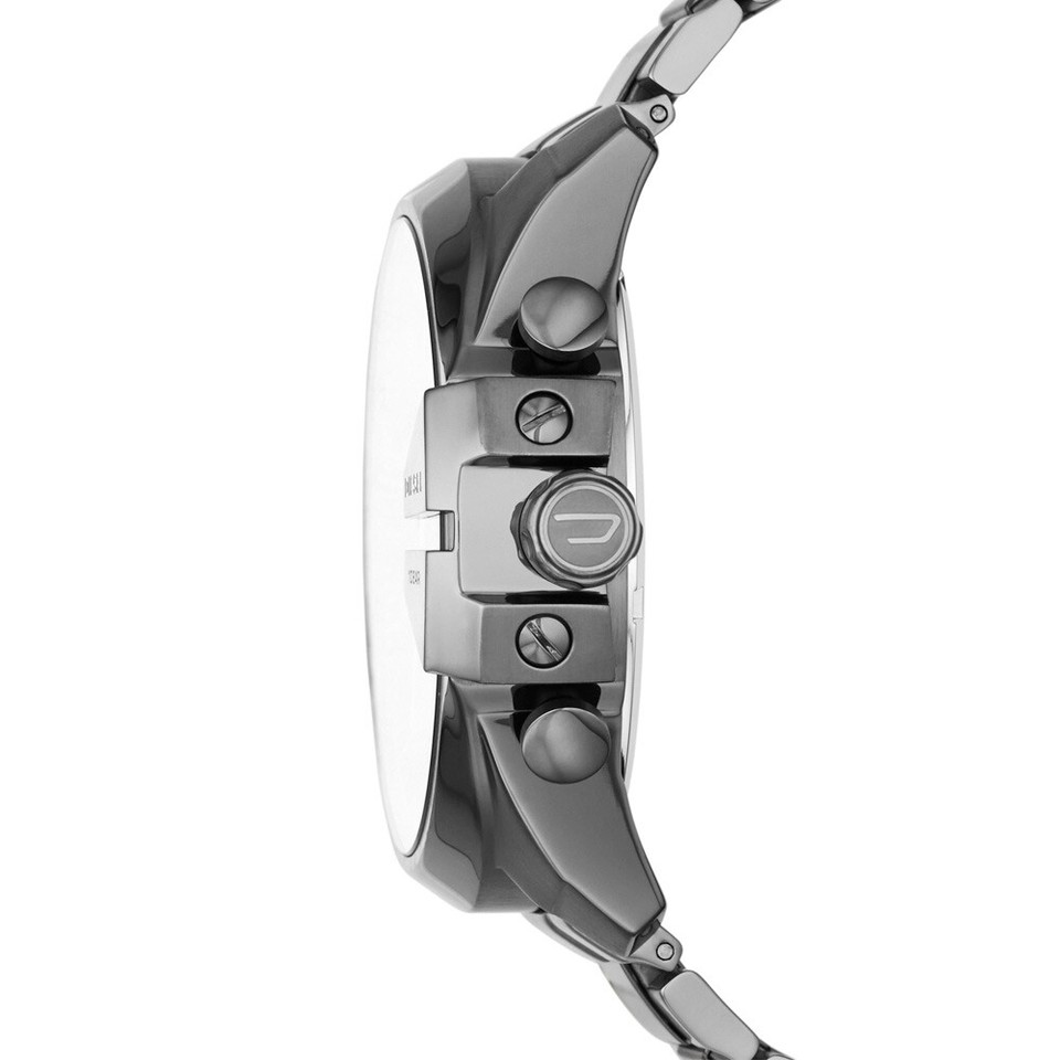 Diesel Mega Chief Chronograph Blue Dial Men's Watch DZ4329 Male Gray ...