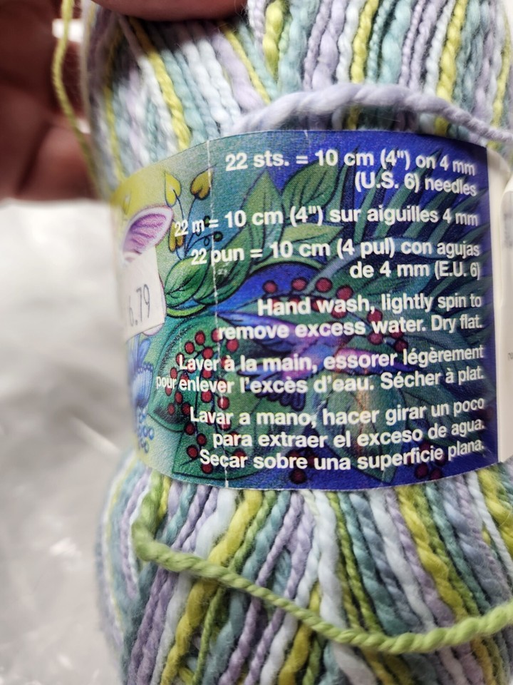 Patons Paradiso Yarn 3 Skeins 100% Cotton Color 6482 , 100 grams each ...