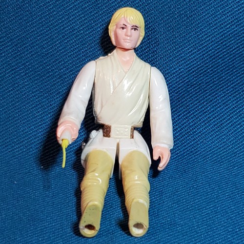 Star Wars Luke Skywalker Farm Boy w/ Lightsaber 1977 Kenner Blonde Hong ...