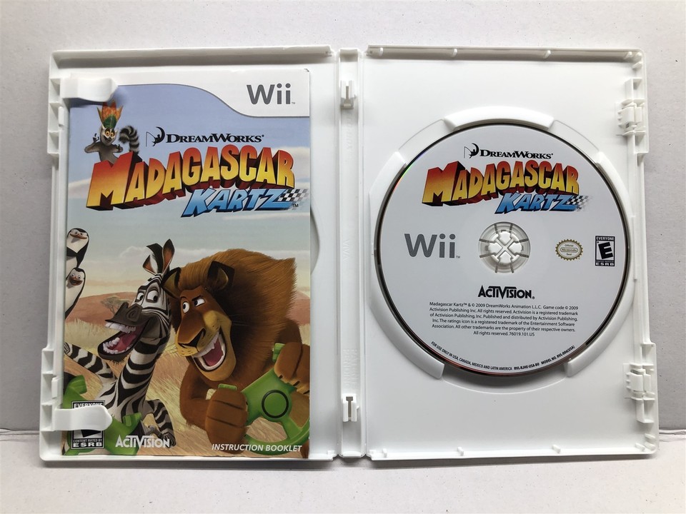Madagascar Kartz (Nintendo Wii) Complete w/ Manual - Clean & Tested ...