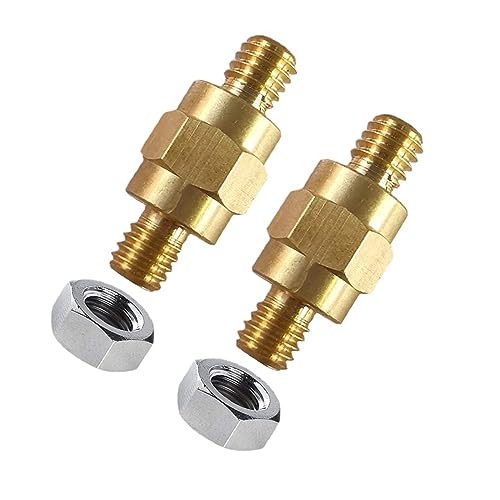 4 Pcs Side Post Battery Terminal, 3/8"-16 Copper Bolt Connector, Solid ...