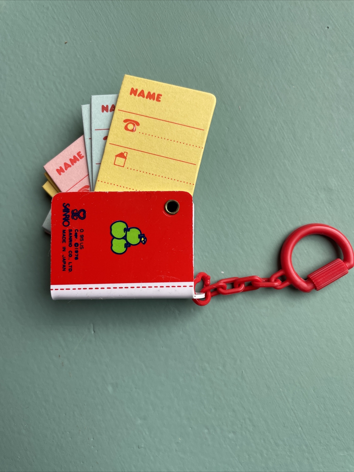 New Rare Vintage Hello Kitty Mini Keychain Telephone Phone Book 1976 ...