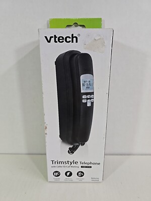 Vtech Trimstyle Telephone CD1113 with Caller ID/Call Waiting Black NEW ...