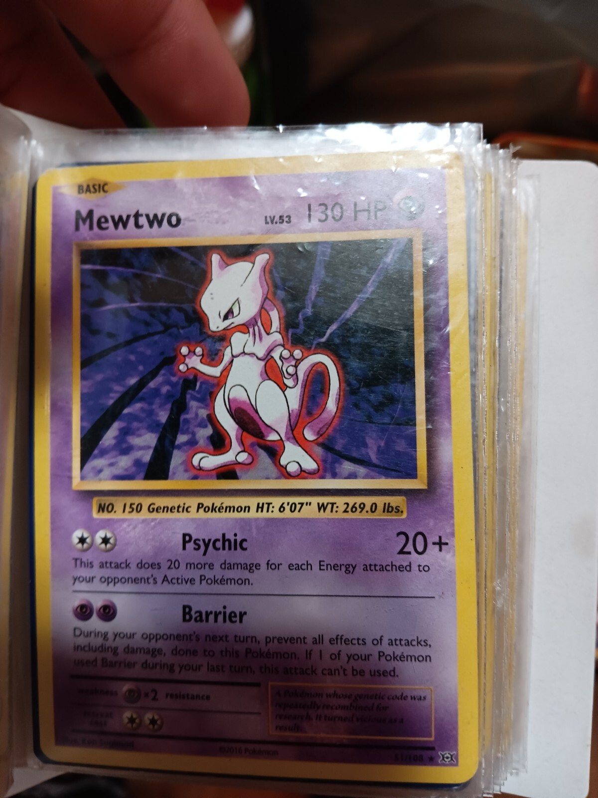 2016 near mint basic mewtwo 51/108 pokemon card | eBay