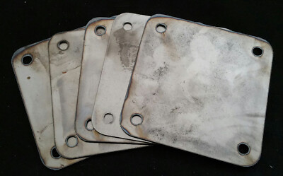 Lot of 10 - 12 x 12 inch Square flange plate plates custom steel ...