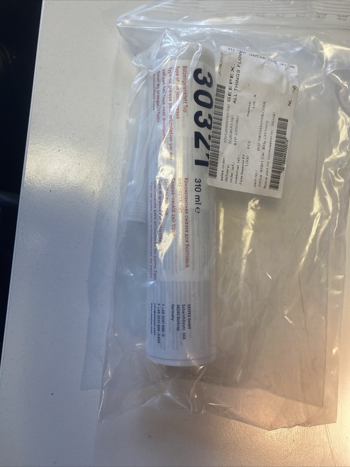 Seepex bolt joint grease type 30321 | eBay