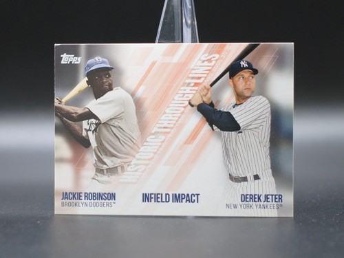 2019 Topps DEREK JETER / JACKIE ROBINSON Historic Through Lines Insert ...