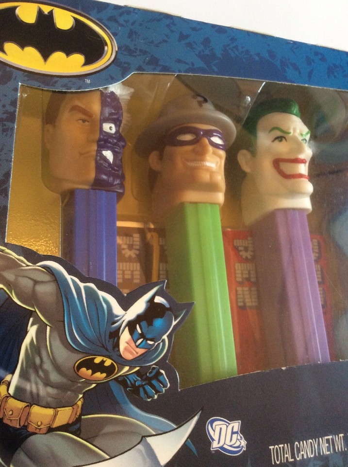 PEZ Batman Collectors Set 4 Piece Joker Two Face Riddler DC Comics -New ...