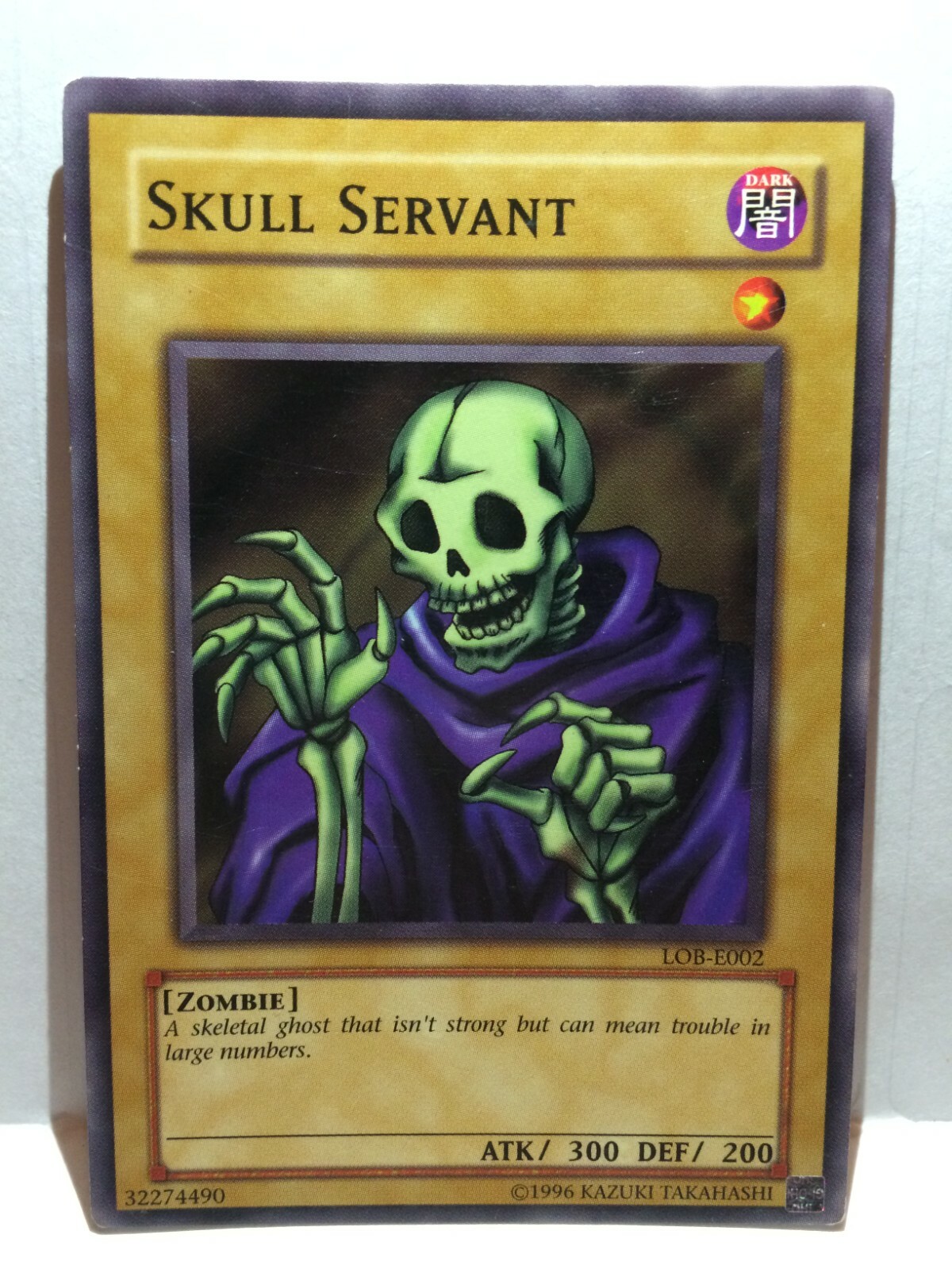 Yu-Gi-Oh! Skull Servant Card - LOB-E002 | eBay