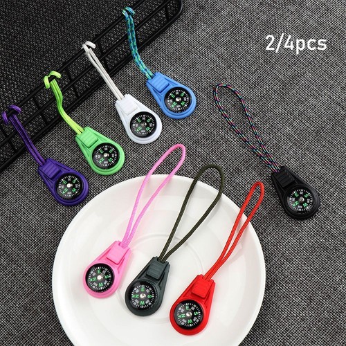 Parts Zipper Tail Rope Mini Survival Compass EDC Outdoor Tools Pocket ...