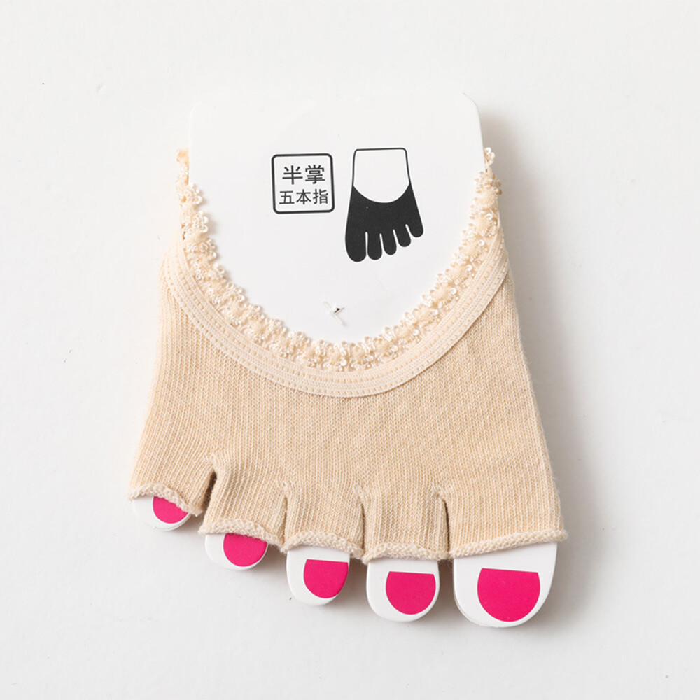 Invisible Socks High Heel Sock Toe Socks Half Socks Anti-slip Socks ...