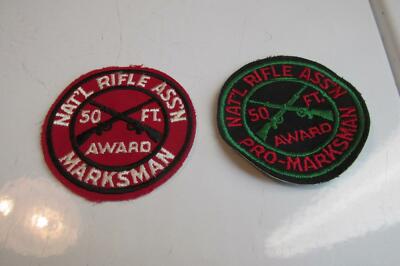 2 National Rifle Association Awards Marksman & Pro Marksman,Red,Black ...
