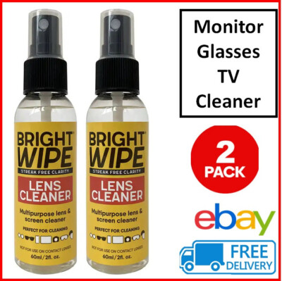 2x Anti-Fog Spray Glasses TV Eyeglass Lens Cleaner Defogger Monitor ...