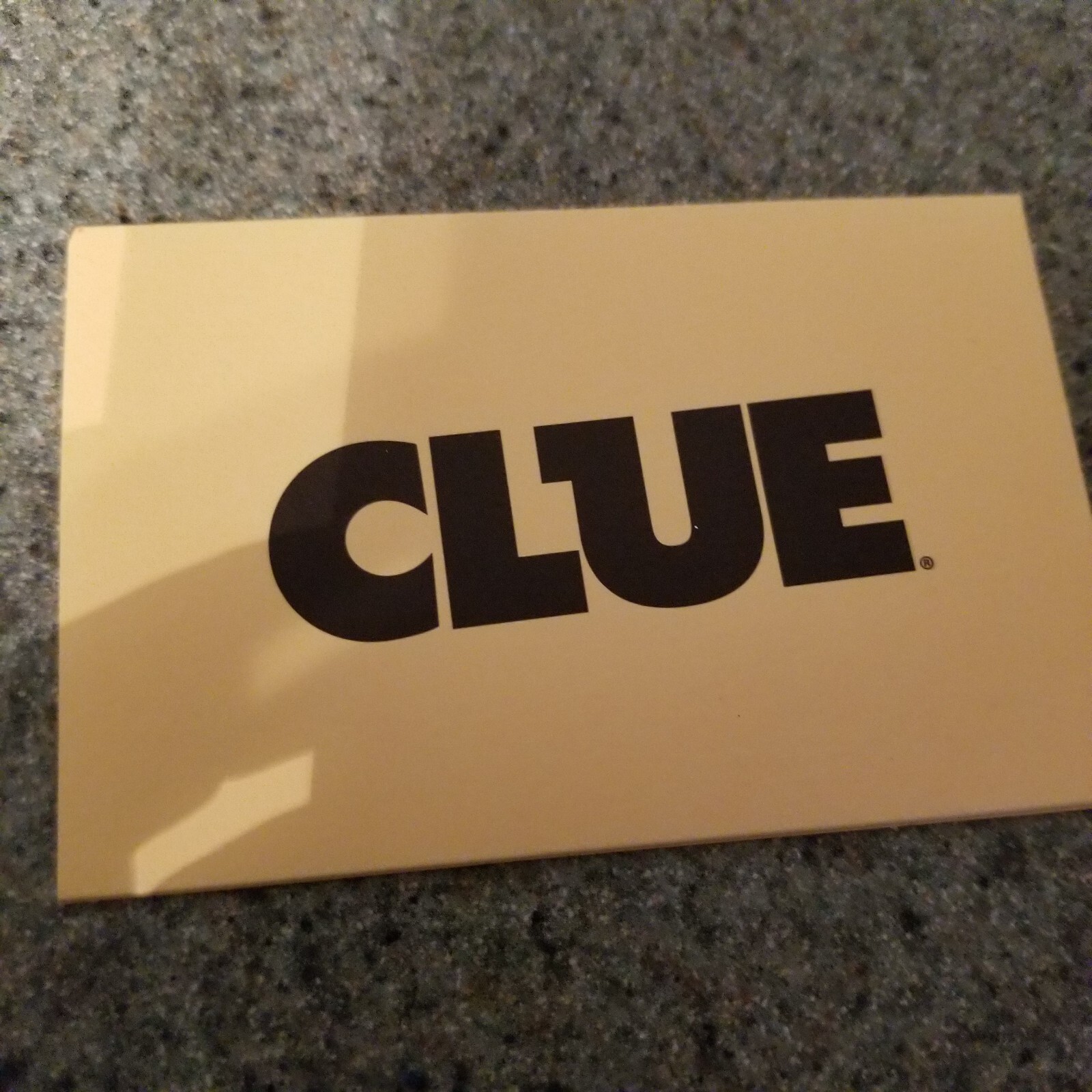Clue Game Envelope