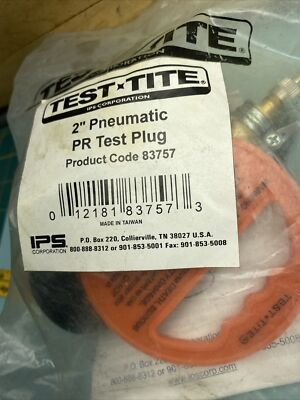 TEST-TITE 83757 - 2” Pneumatic Pressure Relief "bottle" Test Plug, 40 ...
