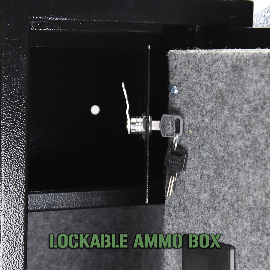 IRON HORSE 4 Gun Safe. Rifle Firearm Storage Dual Key Ammo Box. CAT A+B ...