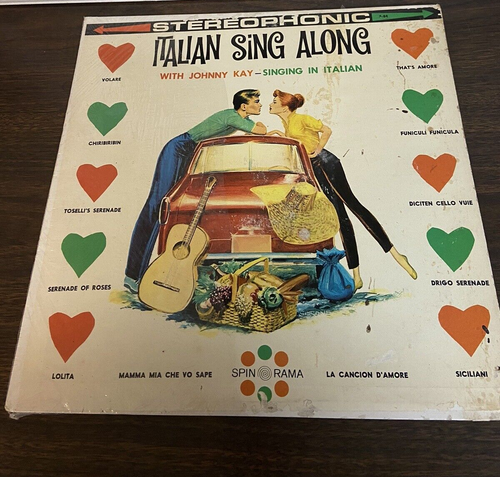 Johnny Kay - Singing in Italian Sing Along 1960's LP Spin-O-Rama ...