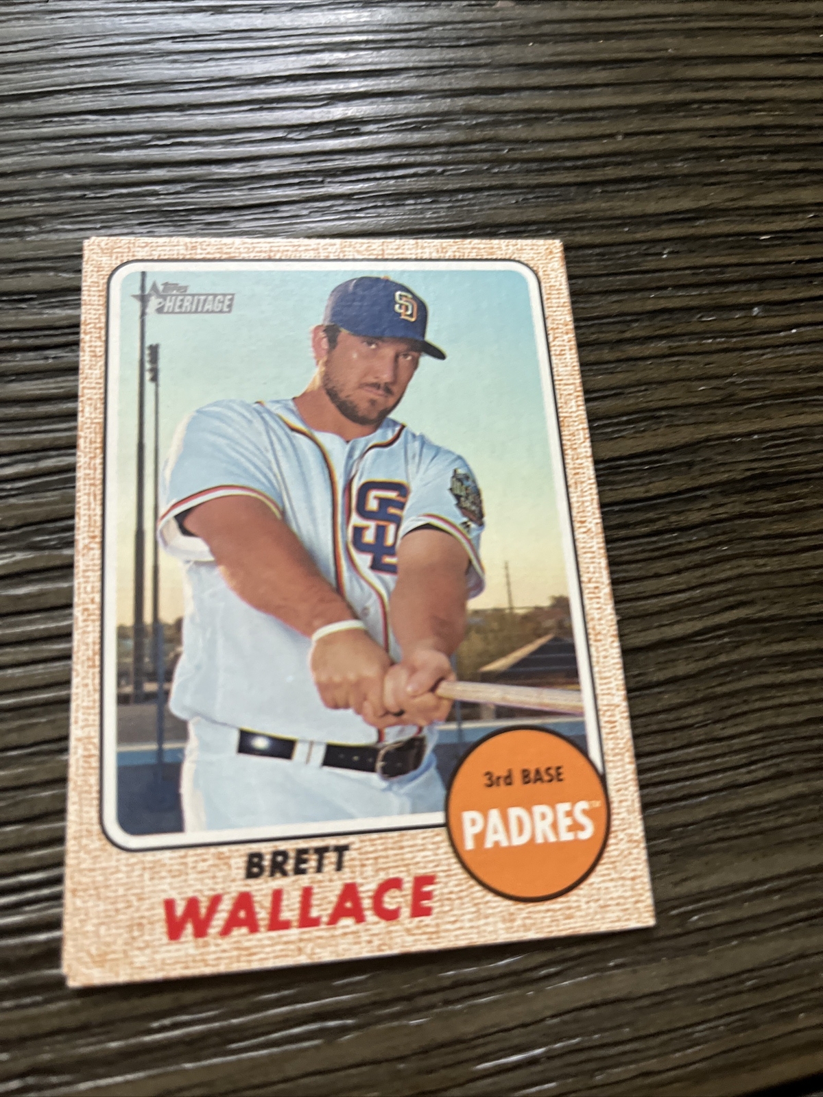 2017 Topps Heritage #163 Brett Wallace San Diego Padres | eBay
